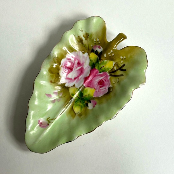 Lefton | Accents | Vintage Lefton China Hand Painted Heritage Leaf Dish ...